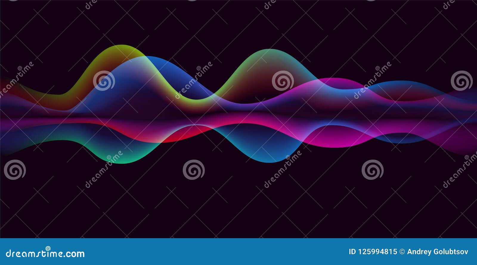 Sound Wave Voice Line or Pulse Abstract Background Stock Vector ...
