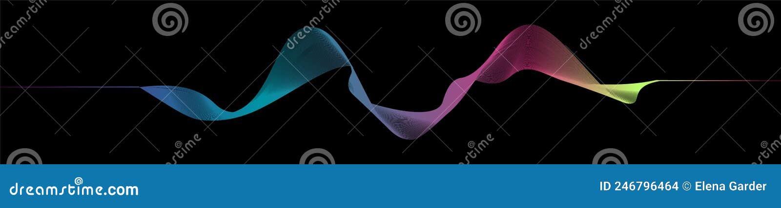 Sound wave. Voise spectrum stock vector. Illustration of graphic ...
