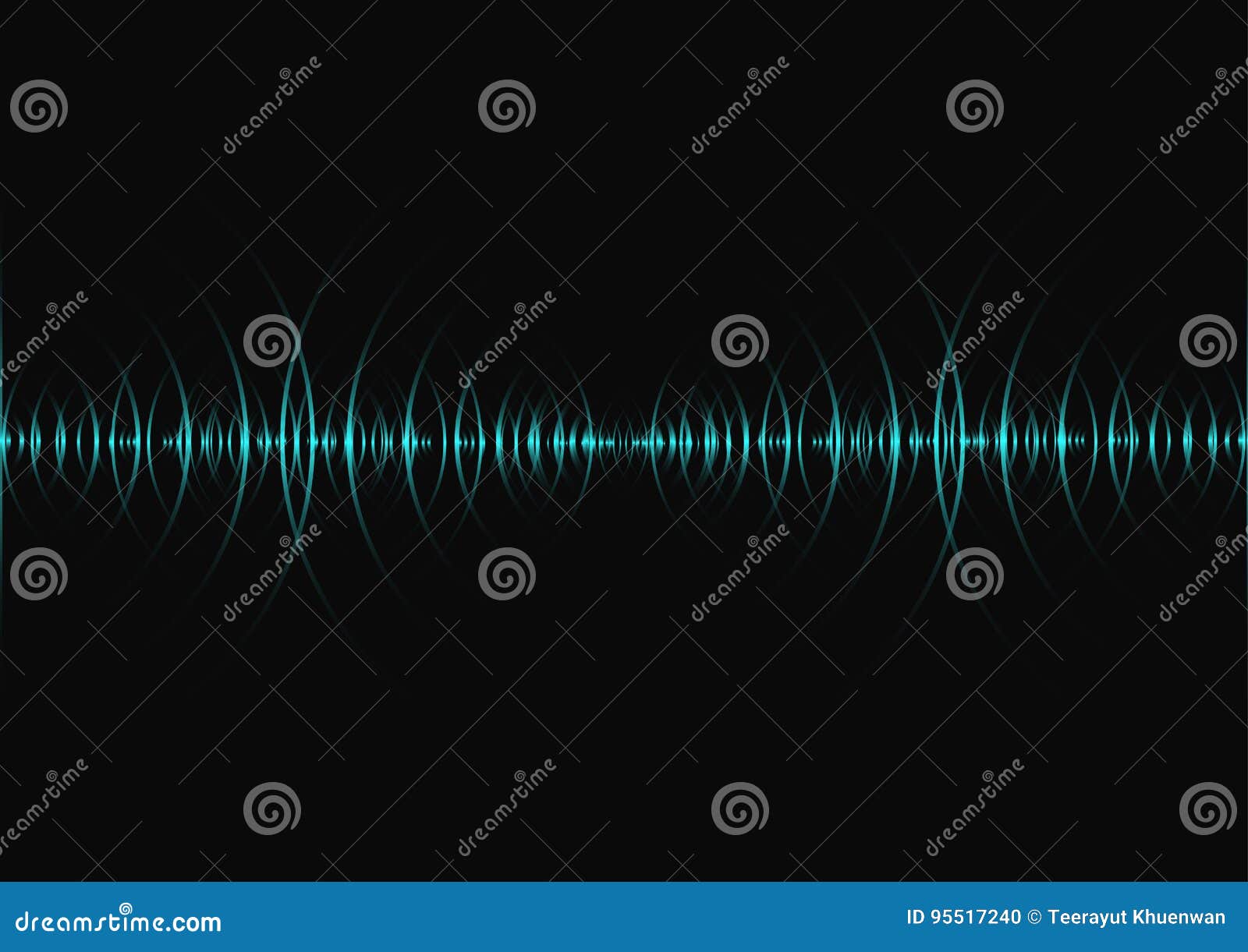 Sound Waves, Abstract Technology Background Stock Vector - Illustration ...