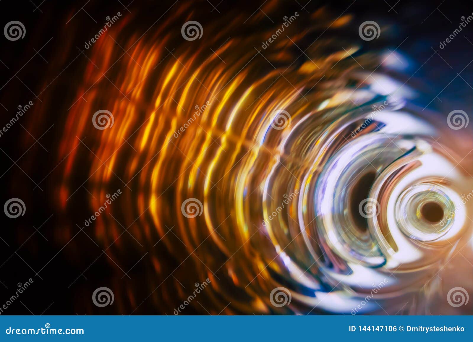 Sound Waves in the Dark in Full Color Stock Photo - Image of blur ...