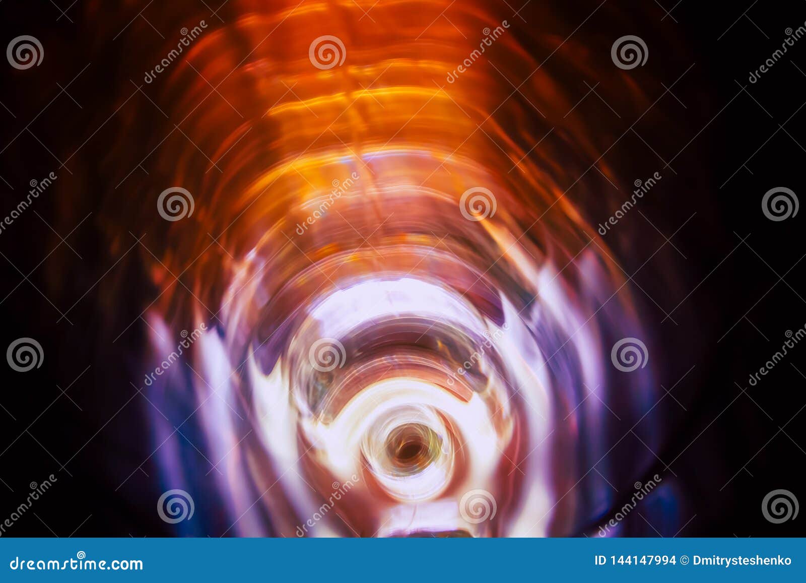 Sound Waves in the Dark in Full Color Stock Photo - Image of bass ...