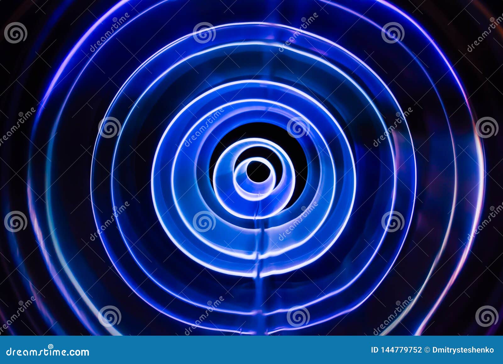Sound Waves in the Dark in Full Color Stock Photo - Image of electric ...