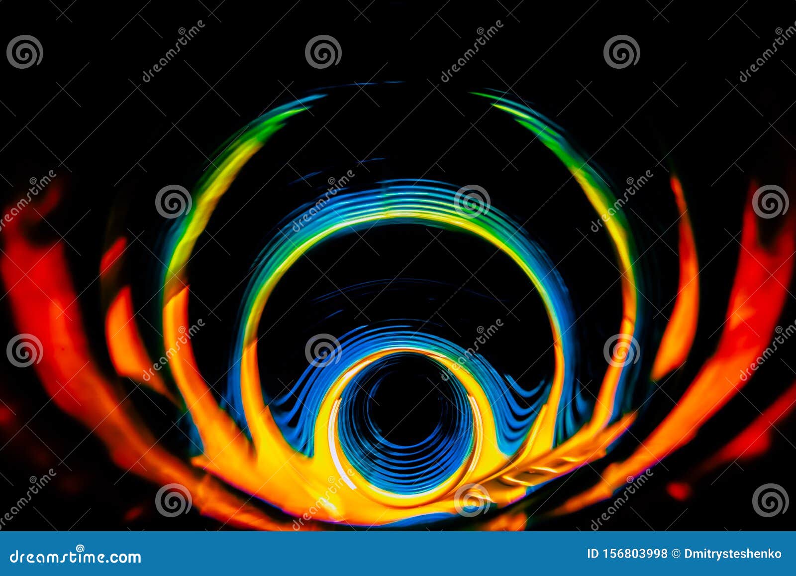 Sound Waves in the Dark in Full Color Stock Photo - Image of hypnotic ...