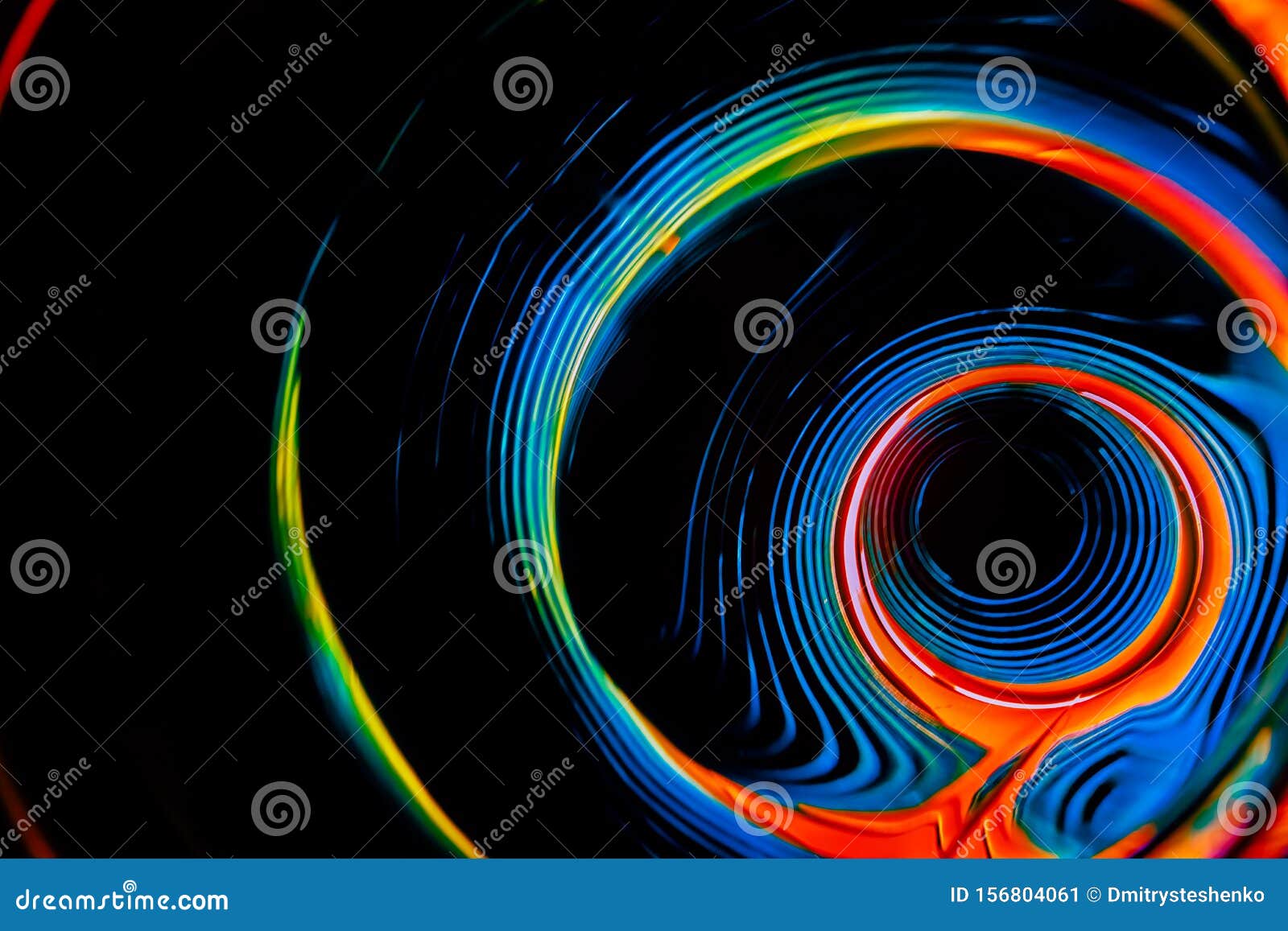 Sound Waves in the Dark in Full Color Stock Image - Image of light ...