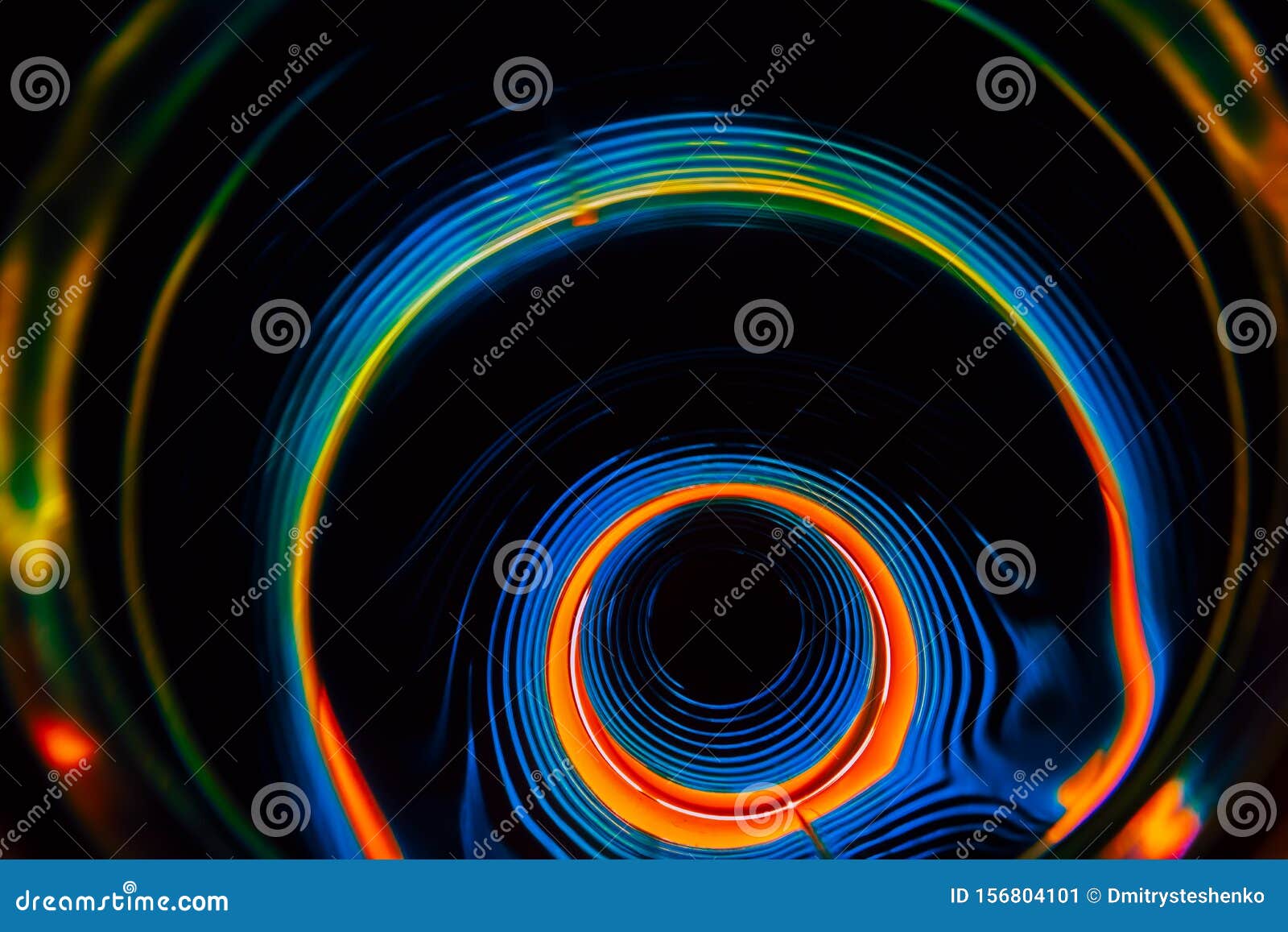 Sound Waves in the Dark in Full Color Stock Image - Image of abstract ...