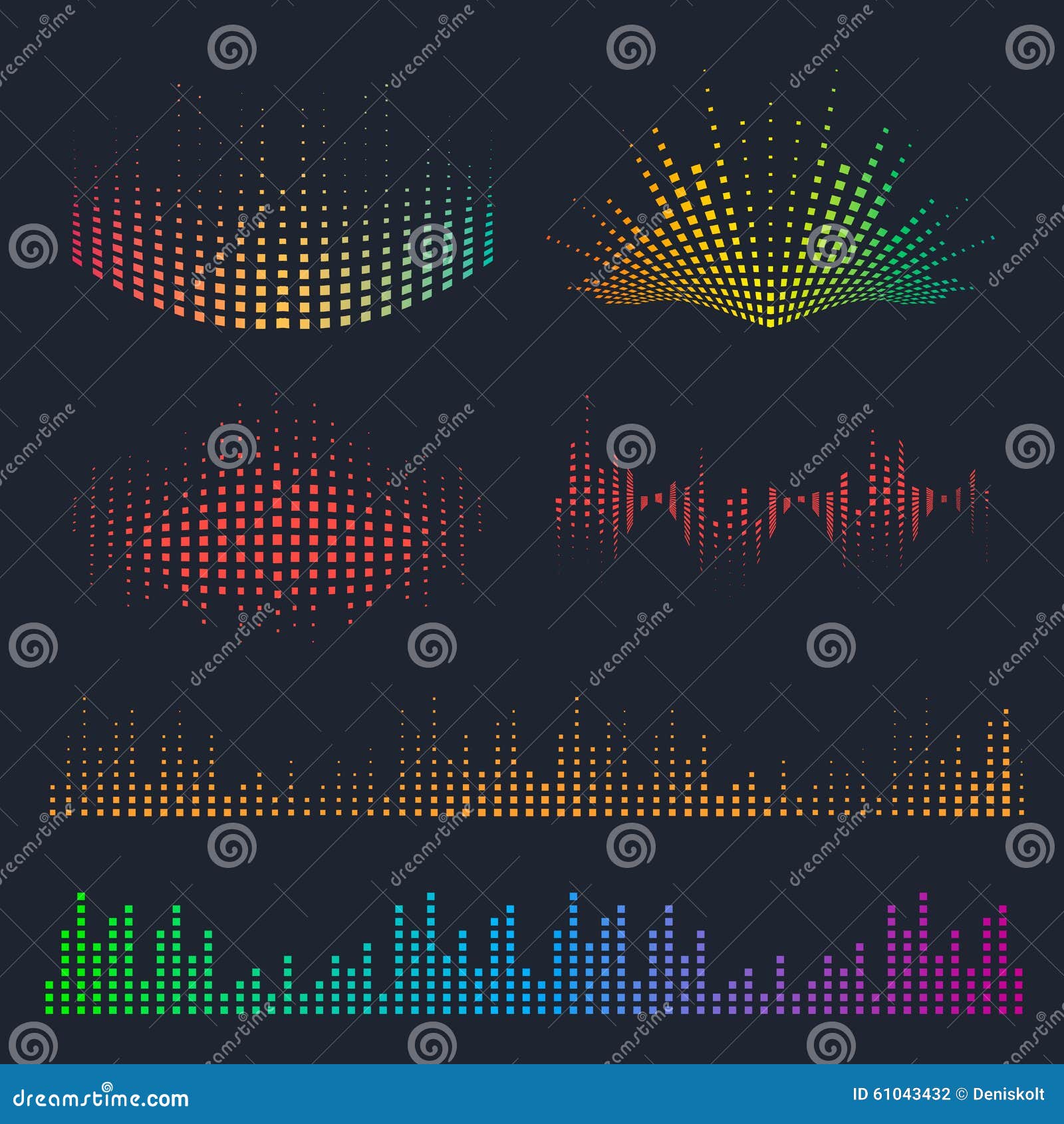Sound waves design stock vector. Illustration of pattern - 61043432