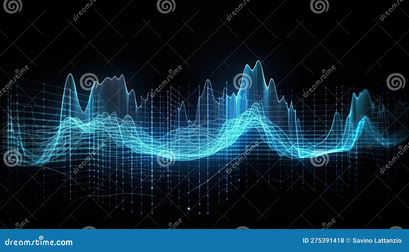 Sound Waves, Graphic Representation Stock Illustration - Illustration ... Sound Waves, Graphic Representation Stock Illustration - Illustration ...