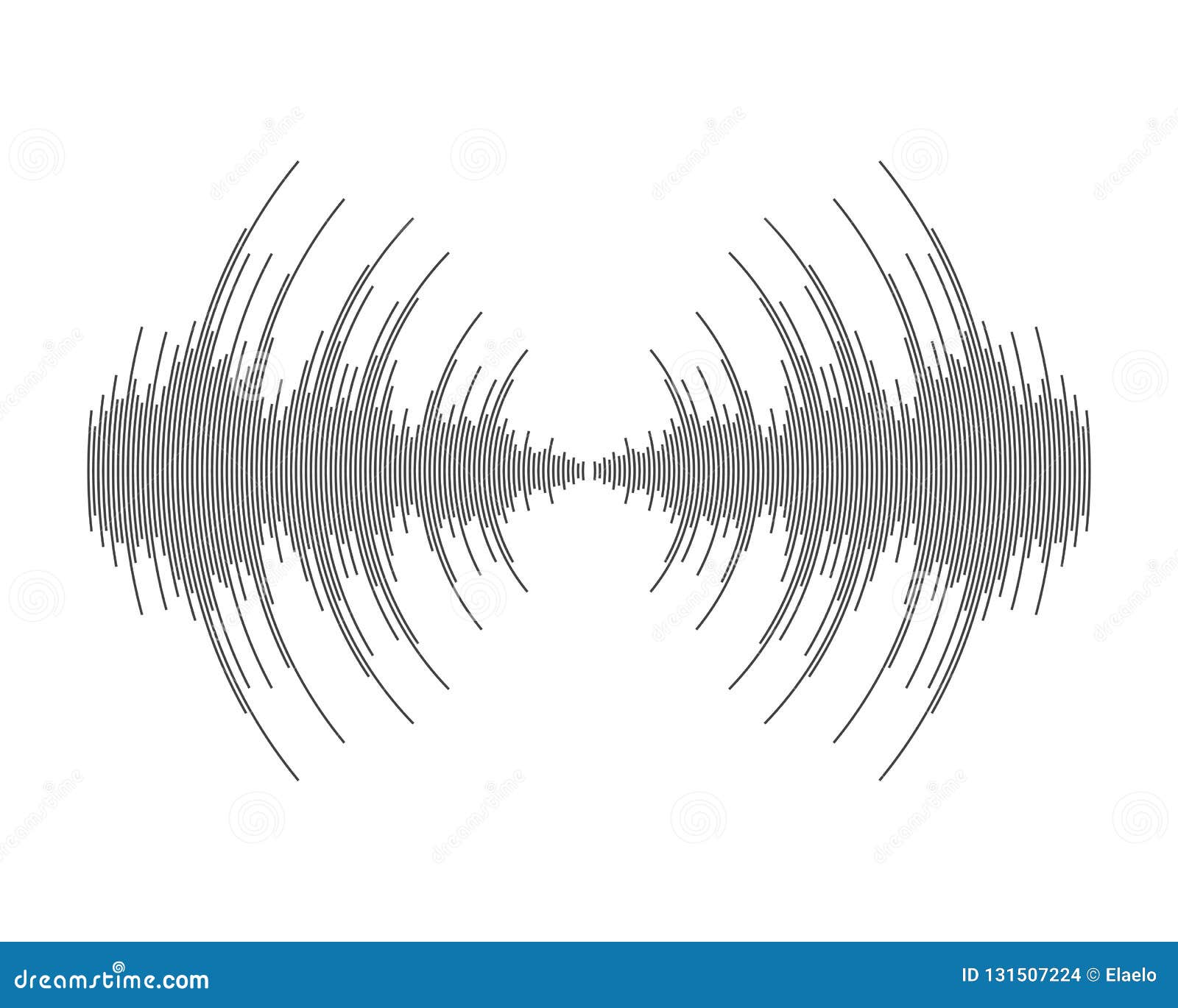 Sound Waves Illustration Design Template Stock Vector - Illustration of ...