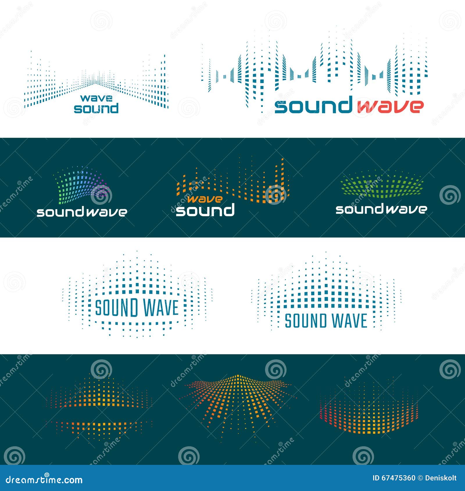 Sound waves logo stock vector. Illustration of frequency - 67475360