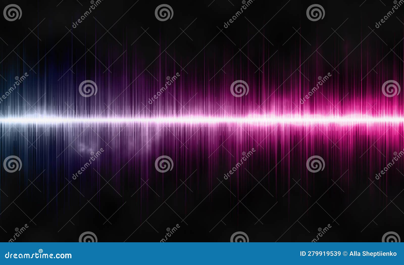 Sound Waves Oscillating with the Glow of Light, Abstract Technology ...