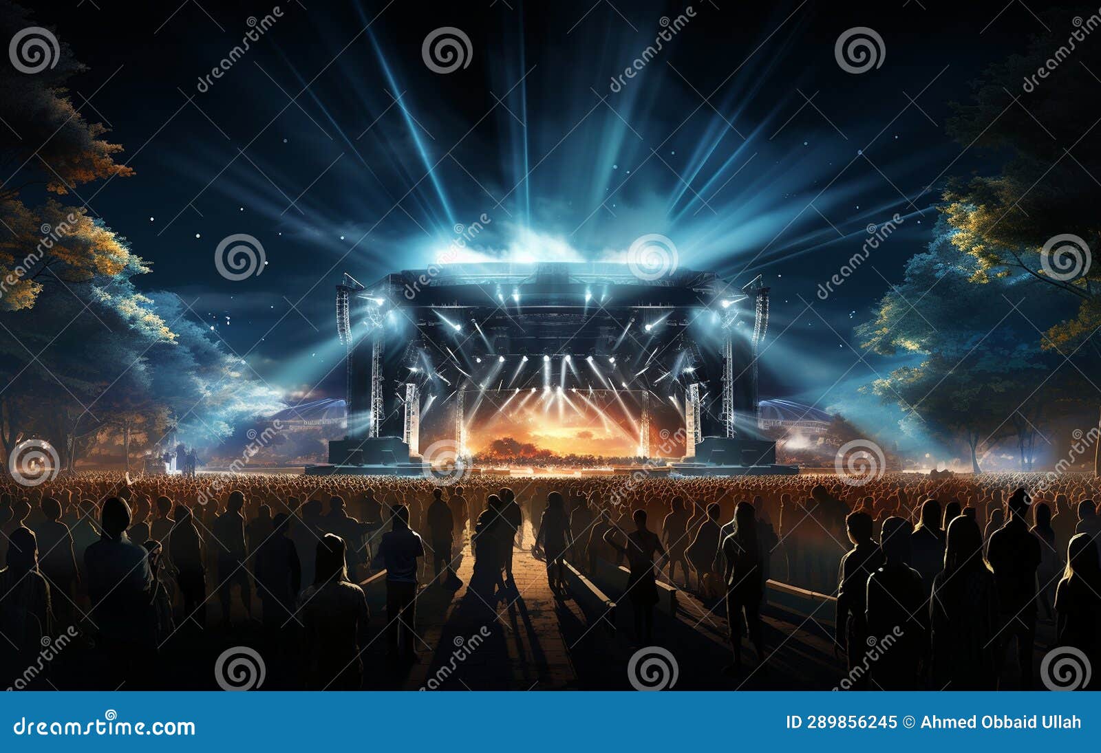 Sound Waves Unleashed: Massive Rock Concert Vibes. Generative by Ai ...