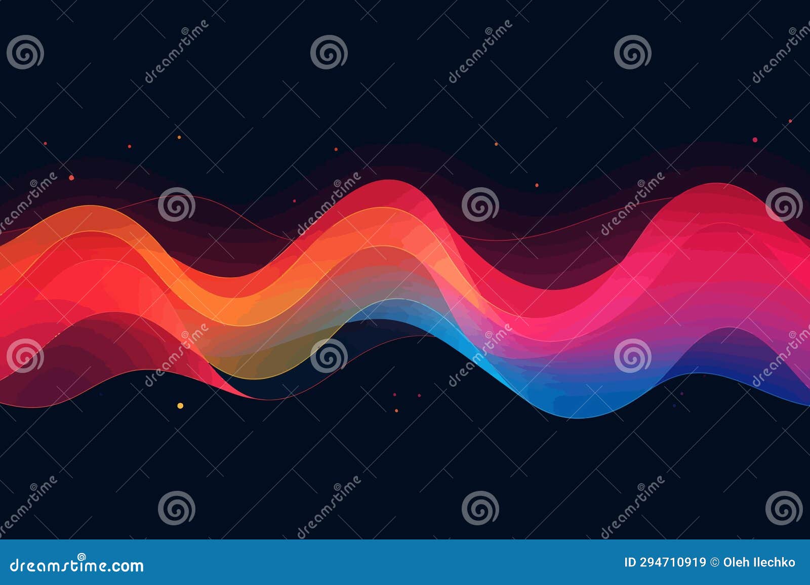 Sound Waves Vector Flat Minimalistic Isolated Vector Style Illustration ...