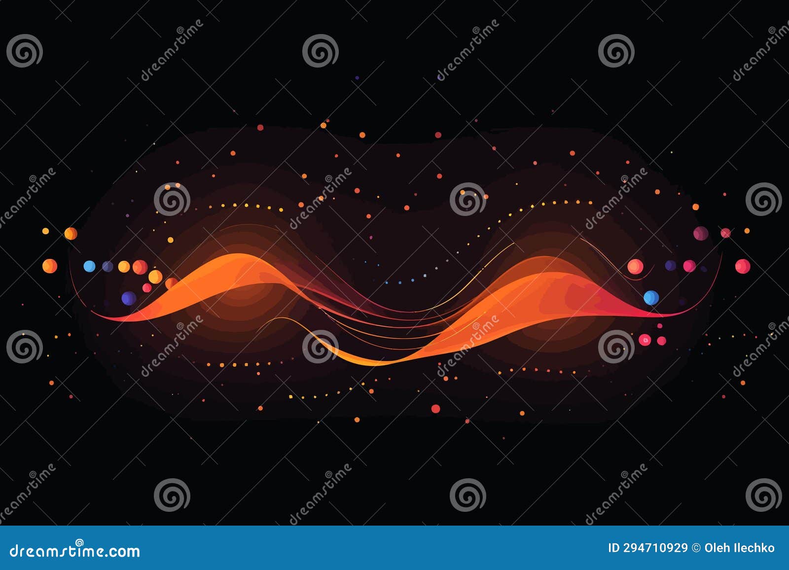 Sound Waves Vector Flat Minimalistic Isolated Vector Style Illustration ...