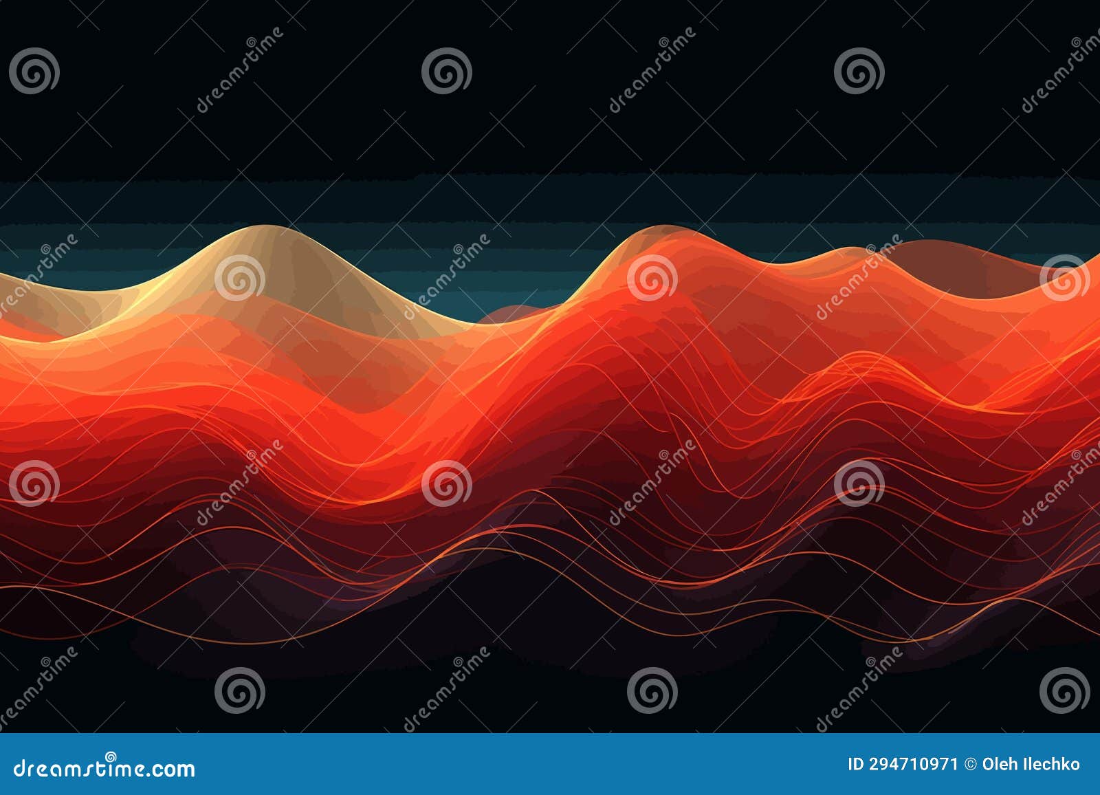 Sound Waves Vector Flat Minimalistic Isolated Vector Style Illustration ...