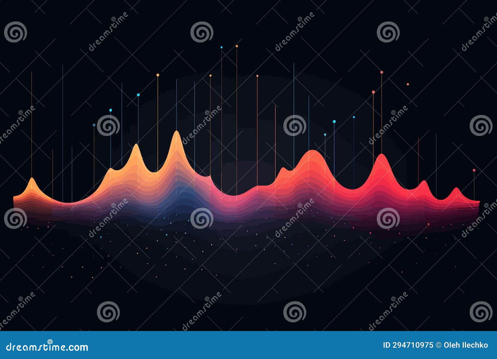 Sound Waves Vector Flat Minimalistic Isolated Vector Style Illustration ...