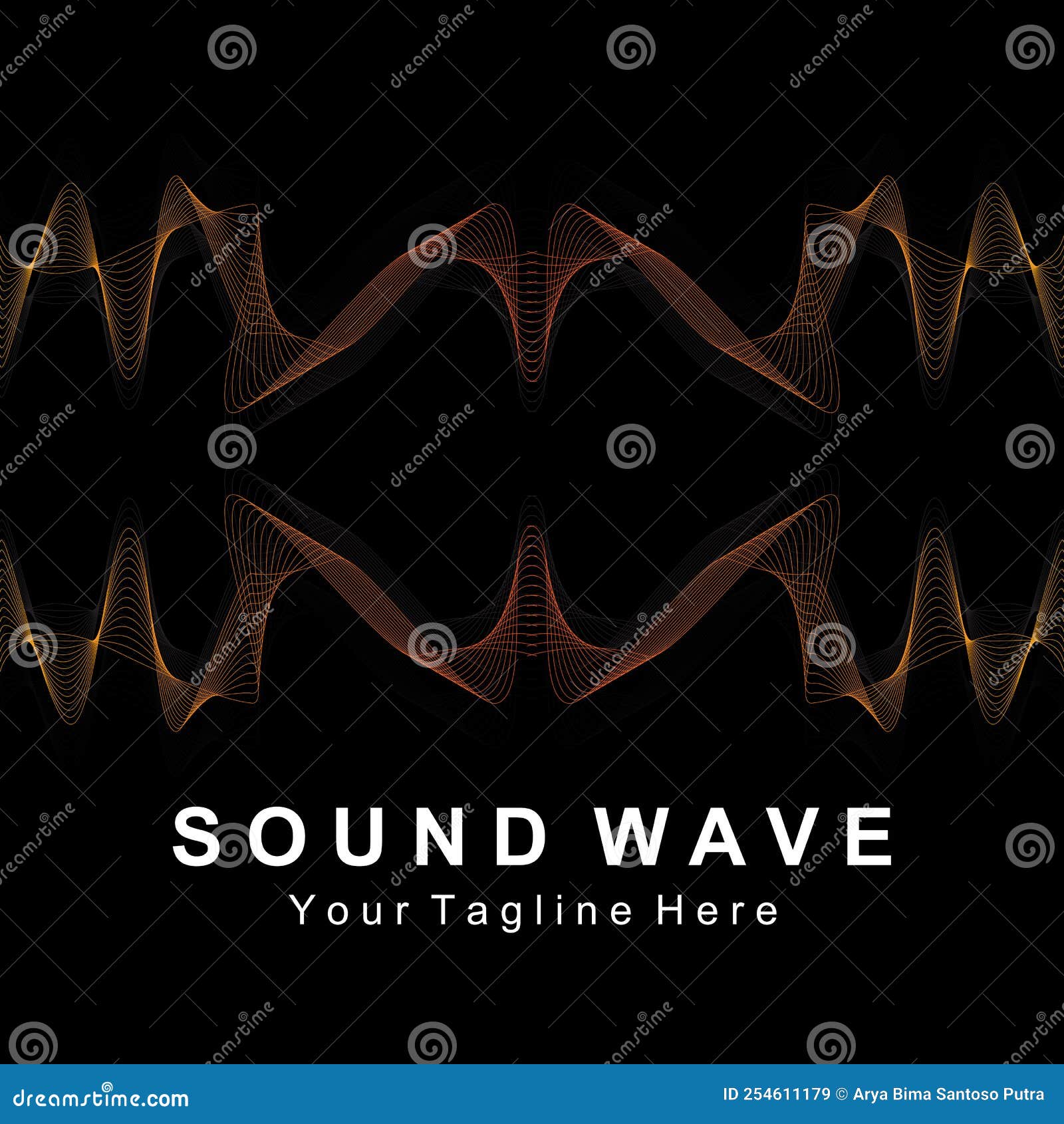 Sound Waves Vector Illustration Stock Vector - Illustration of party ...
