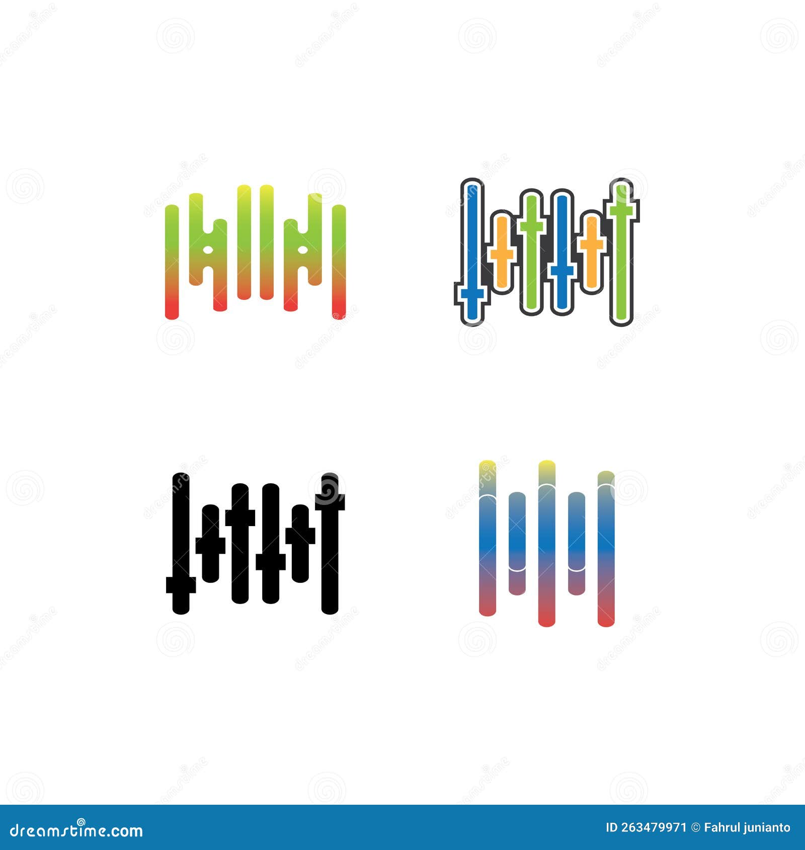 Sound Waves Vector Illustration Stock Illustration - Illustration of ...