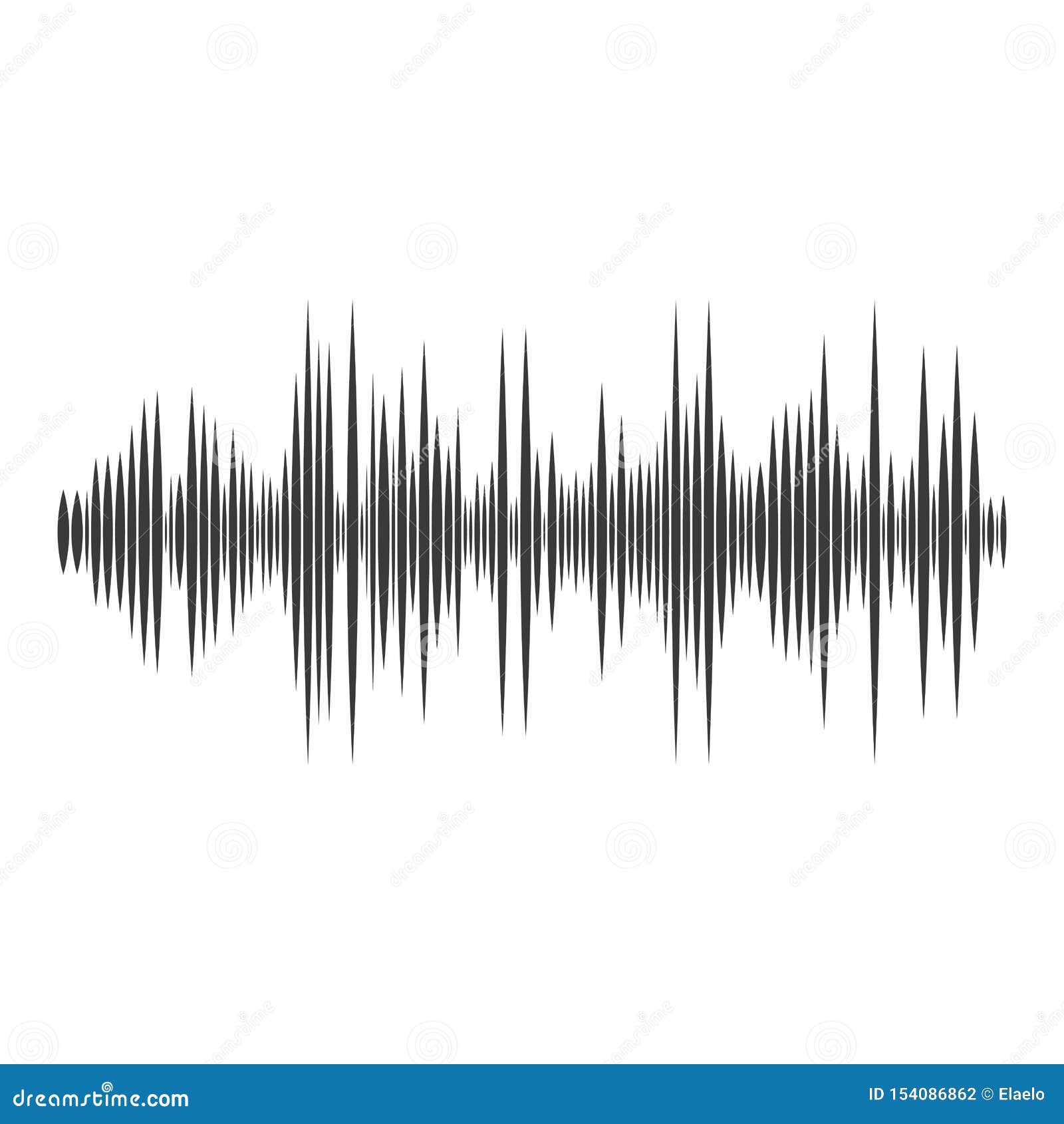 Sound Waves Vector Illustration Stock Vector - Illustration of science ...