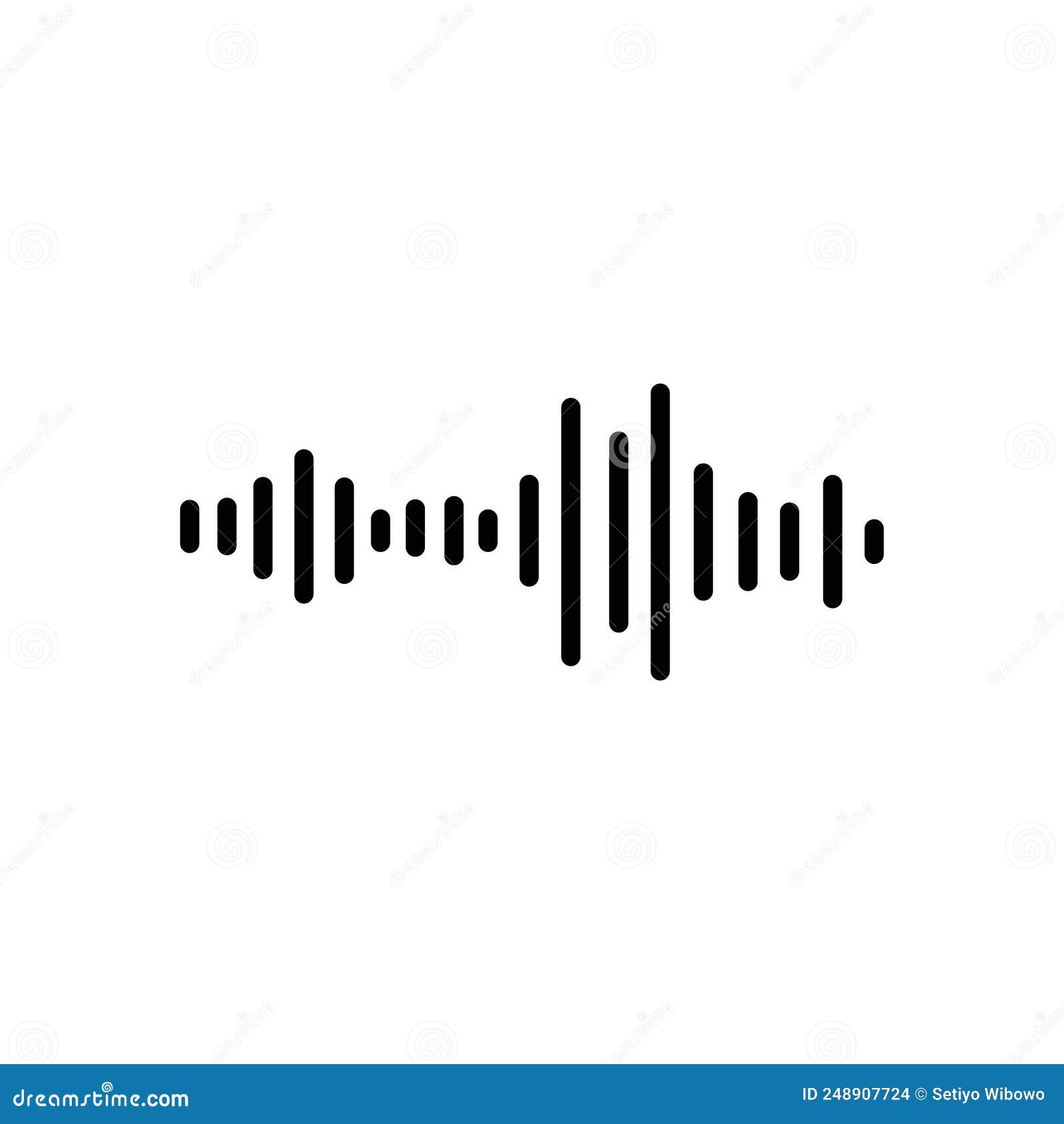 Sound Waves Vector Illustration Stock Vector - Illustration of line ...