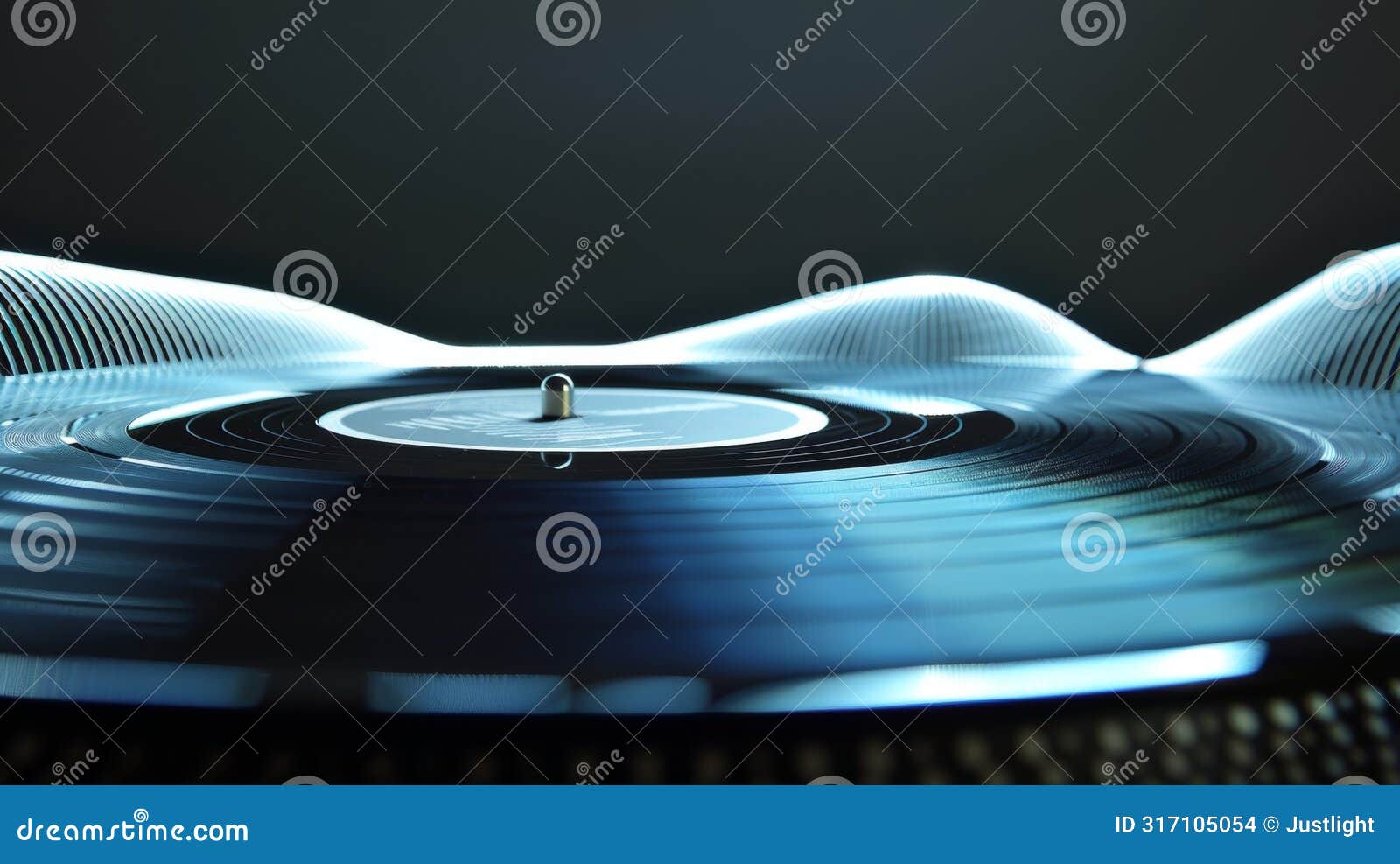 The Sound Waves of a Vinyl Record Being Played Can Be Seen on a Sound ...