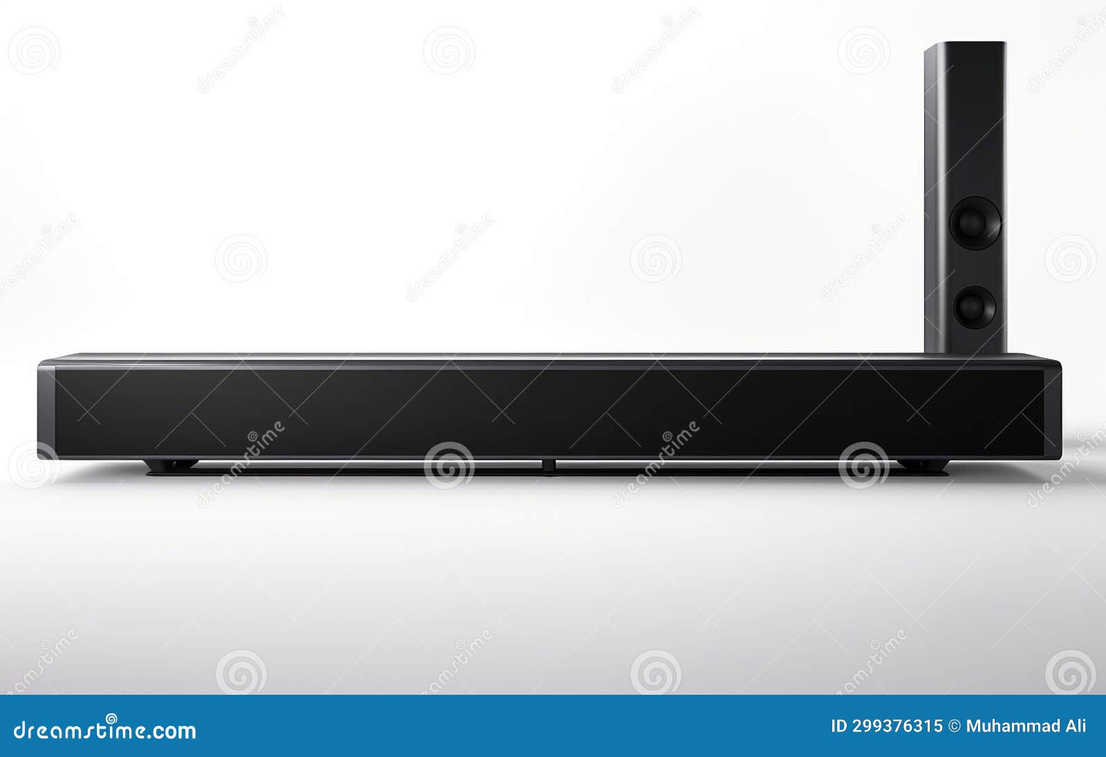 Soundbar System on White Background Stock Illustration - Illustration ...