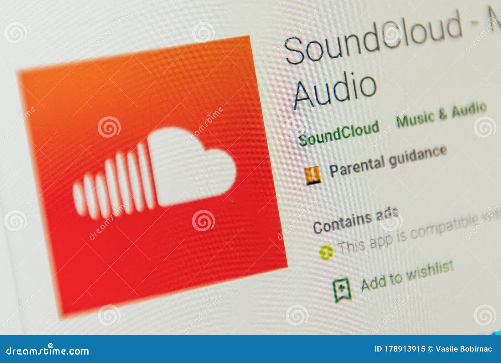SoundCloud App Icon. Selective Focus. Editorial Image - Image of ...