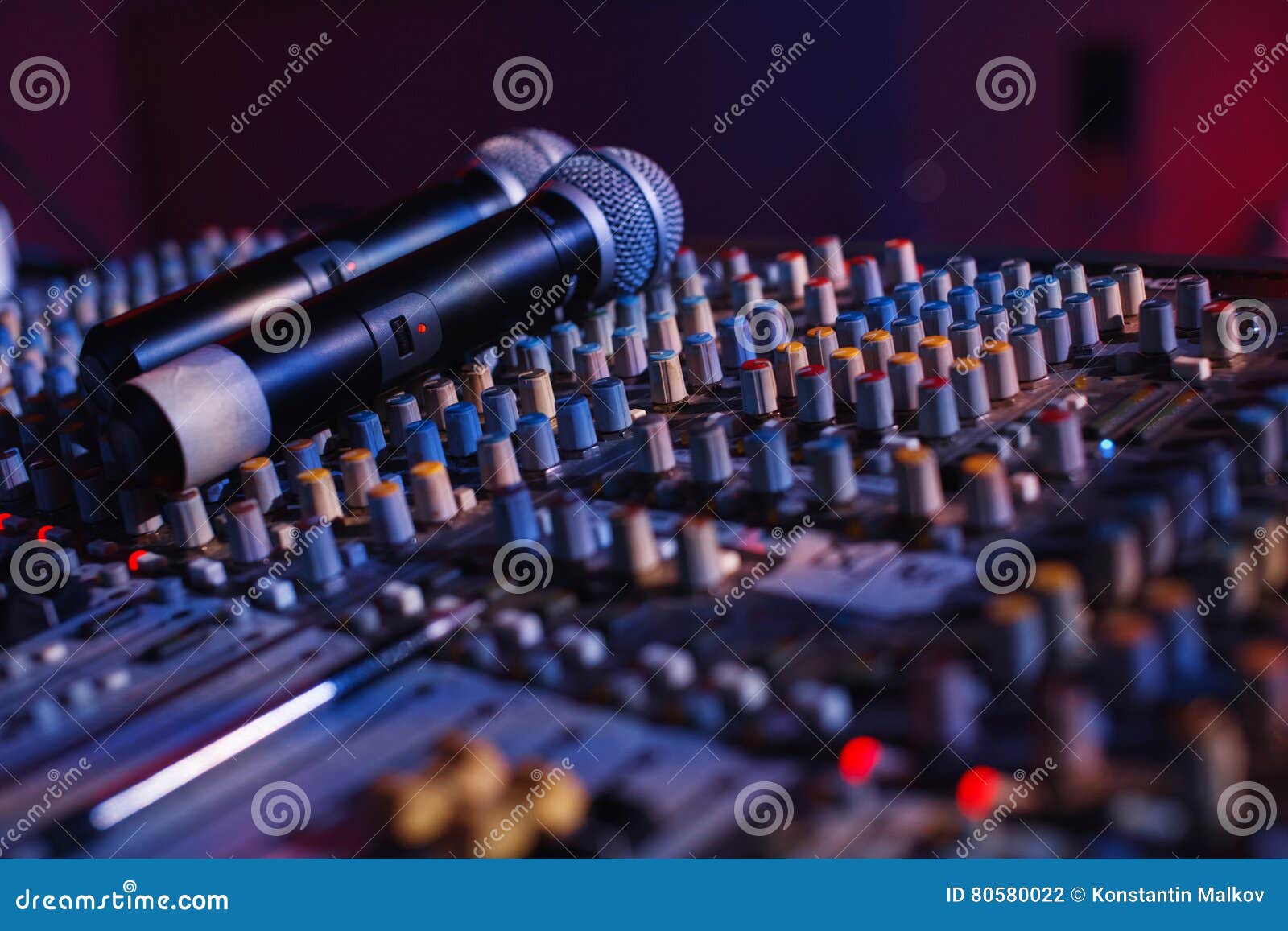 Soundman With Mixing Console Royalty-Free Stock Image | CartoonDealer ...