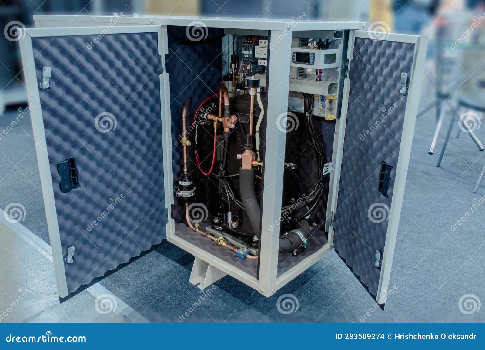 Soundproof Cabinet for Compressor Refrigeration Unit Stock Photo ...