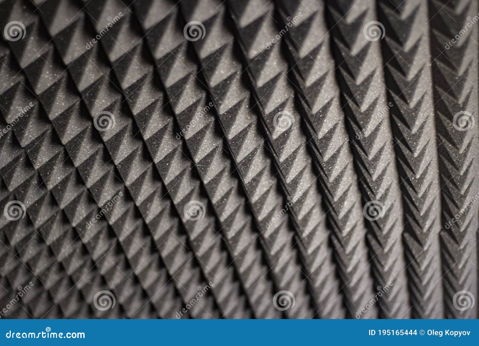 Soundproof material. stock photo. Image of mastering - 195165444