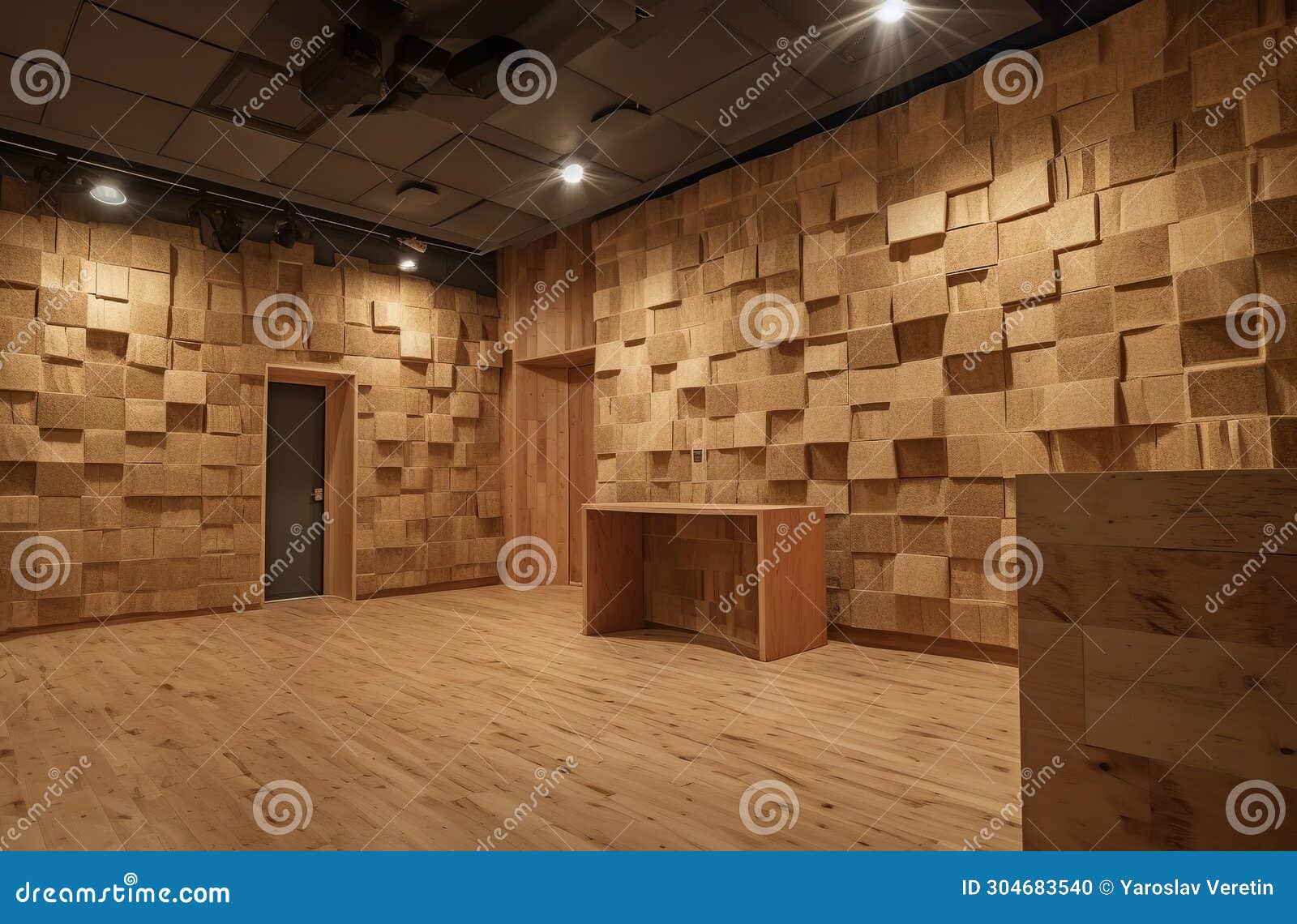 Soundproof Room, Recording Studio Made Entirely from Eco Stock Photo ...