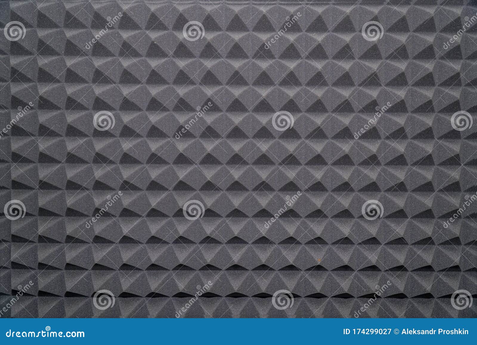 Soundproofing Foam Rubber Texture with Convex Triangles Stock Image ...
