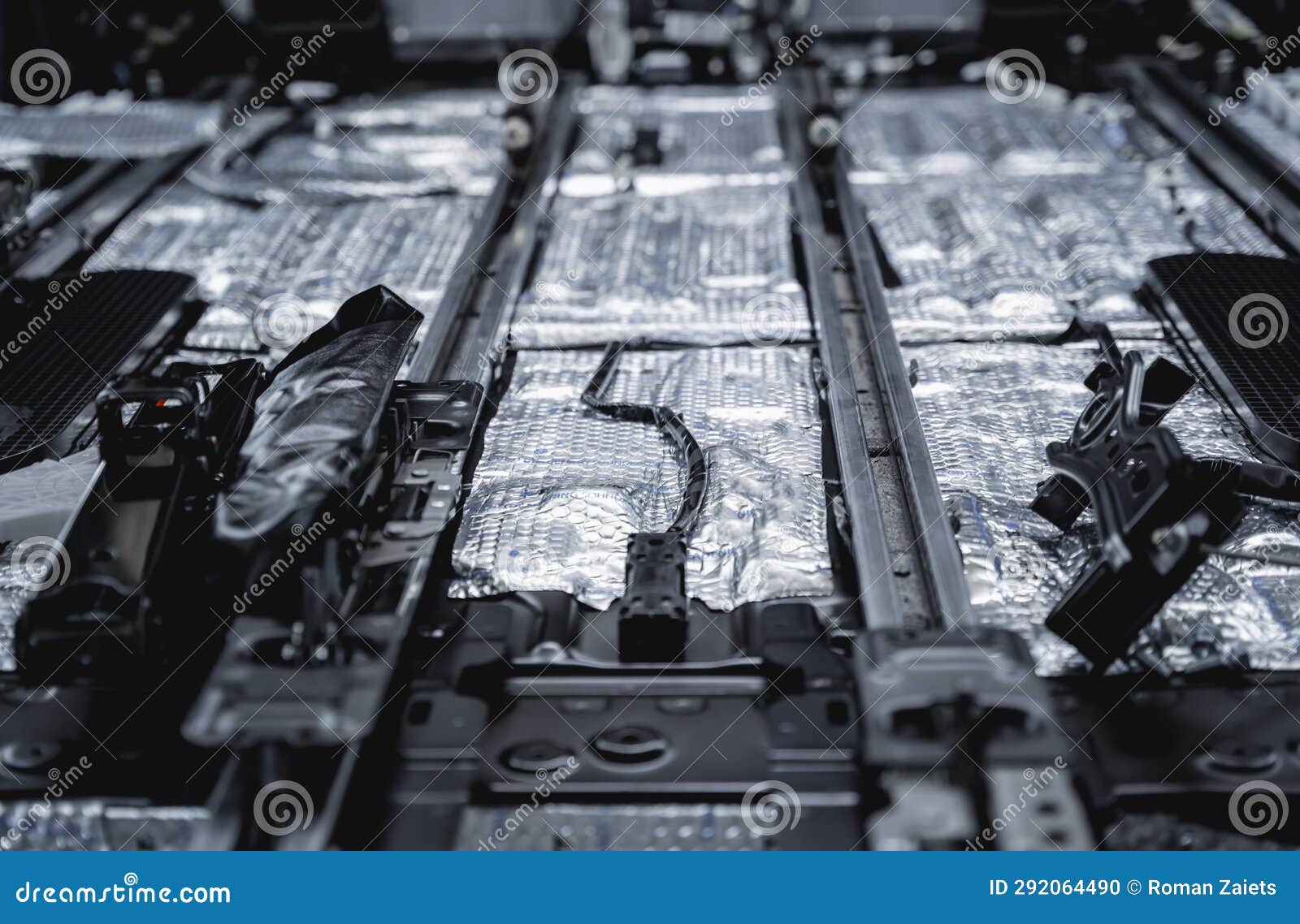 Soundproofing Material and Deadener Inside Car Interior Stock Photo ...