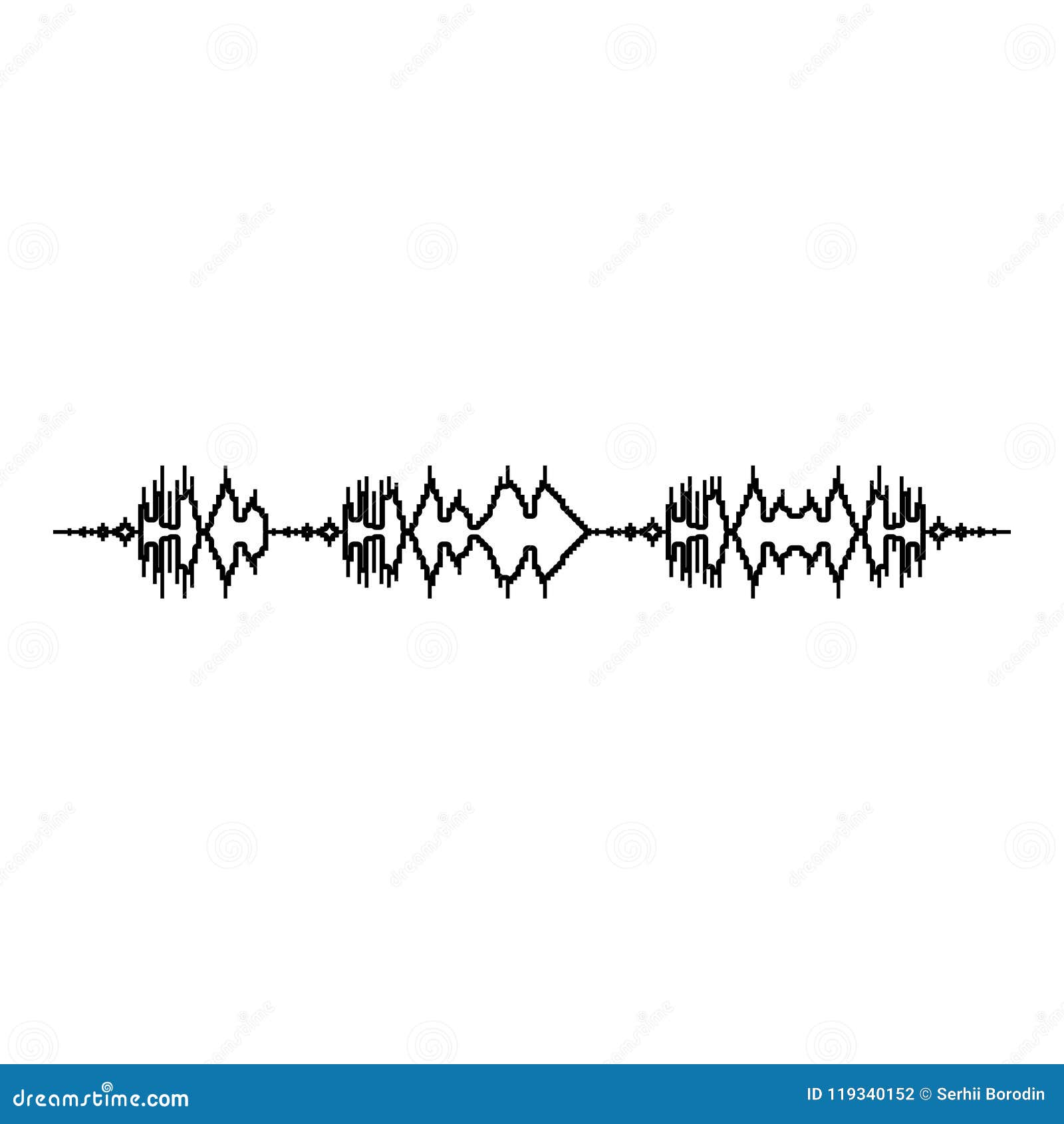 Soundtrack Pulse Music Player Audio Wave Equalizer Element Floating ...