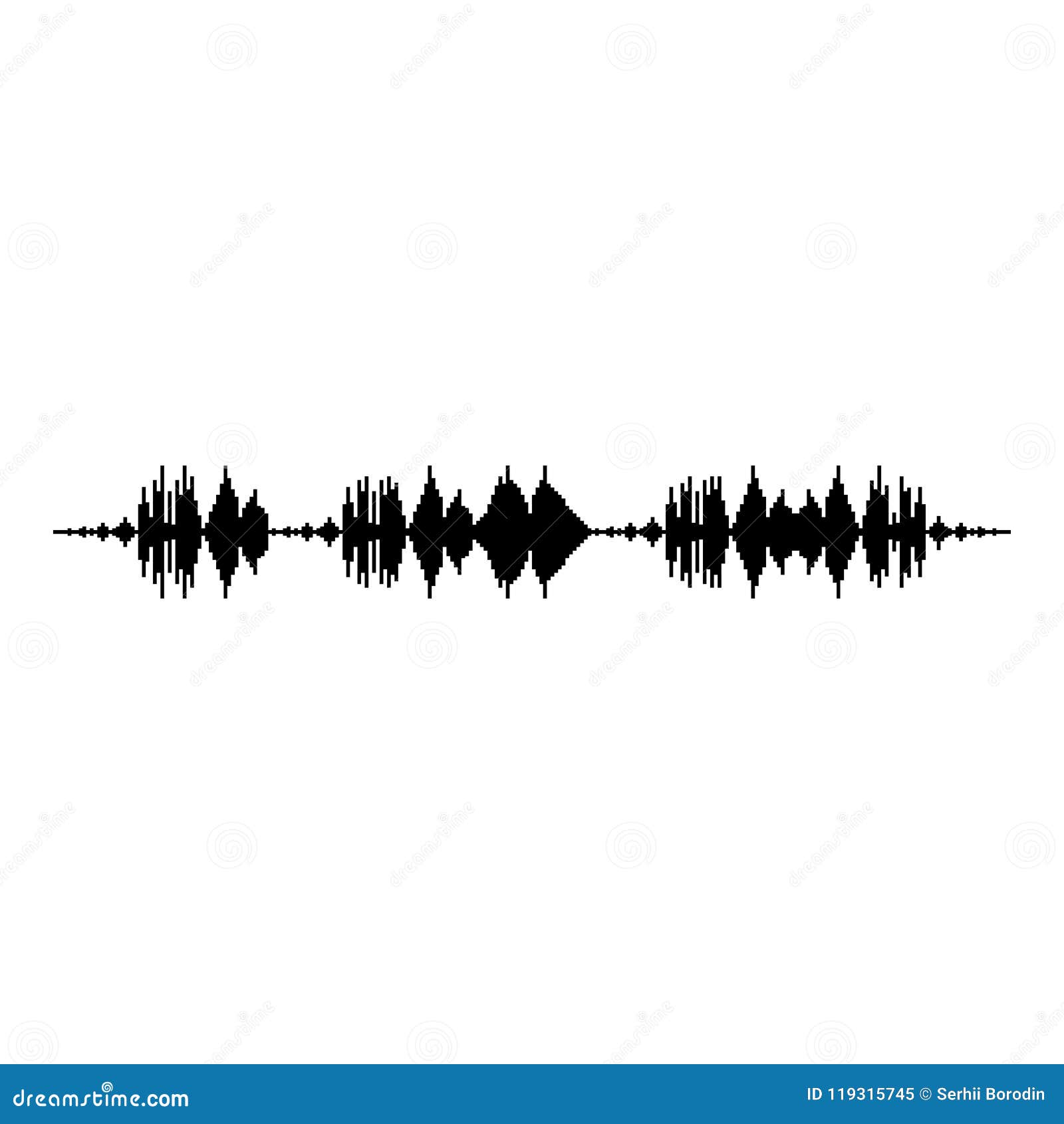 Soundtrack Pulse Music Player Audio Wave Equalizer Element Floating ...