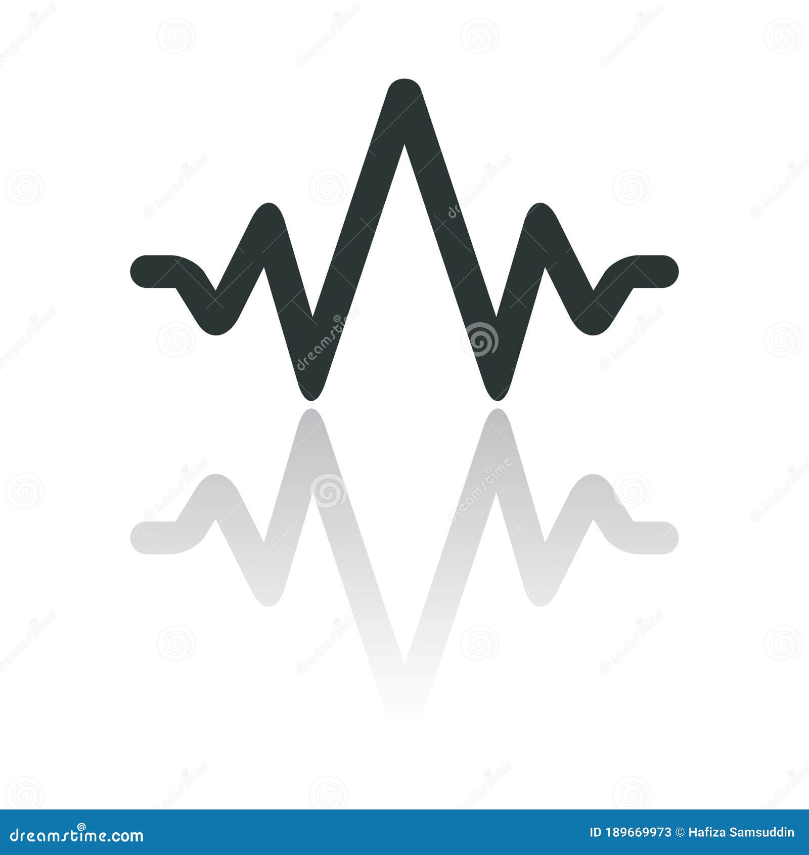 Soundwave Graph. Vector Illustration Decorative Design Stock Vector ...