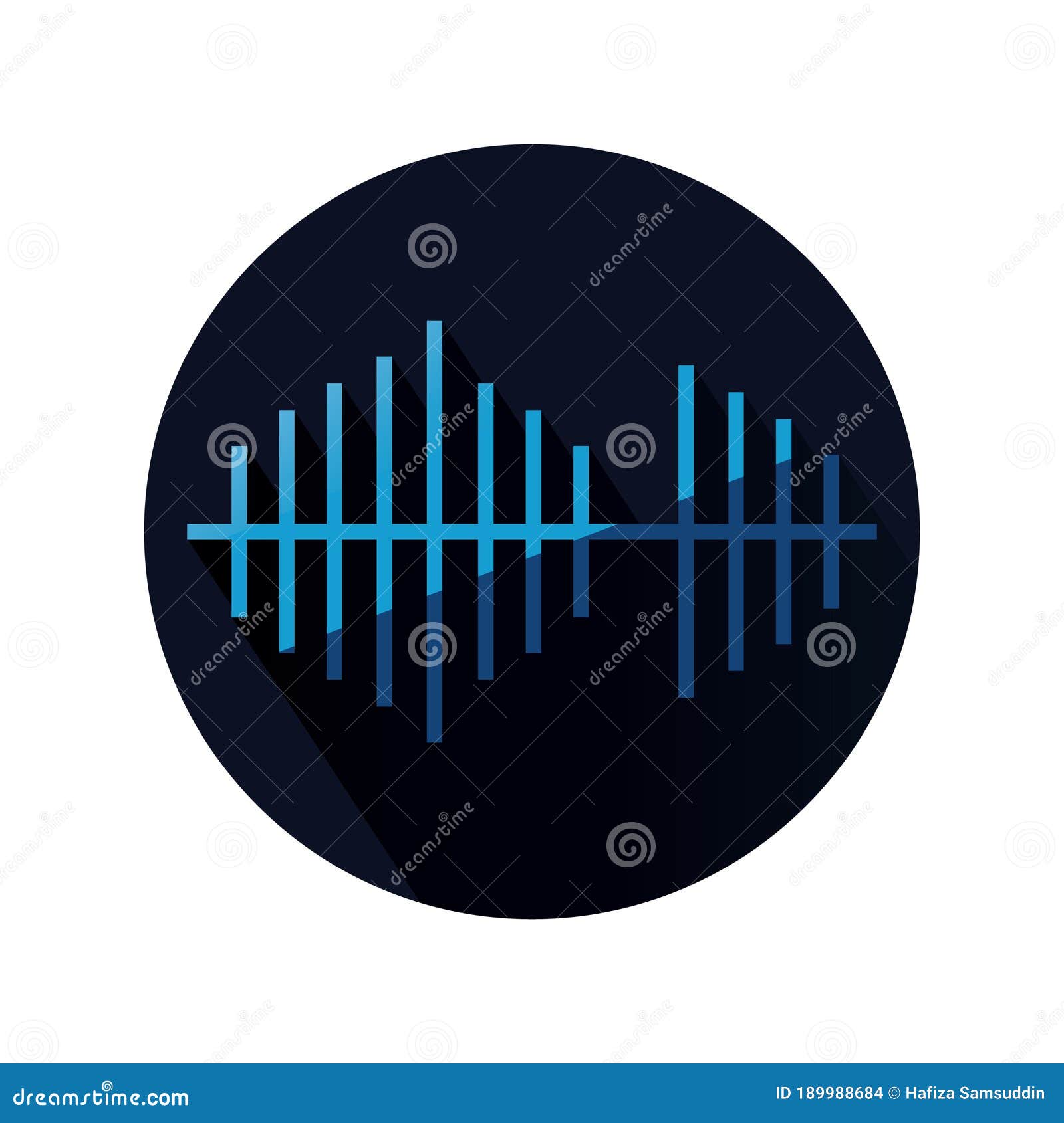 Soundwave Graph. Vector Illustration Decorative Design Stock Vector ...