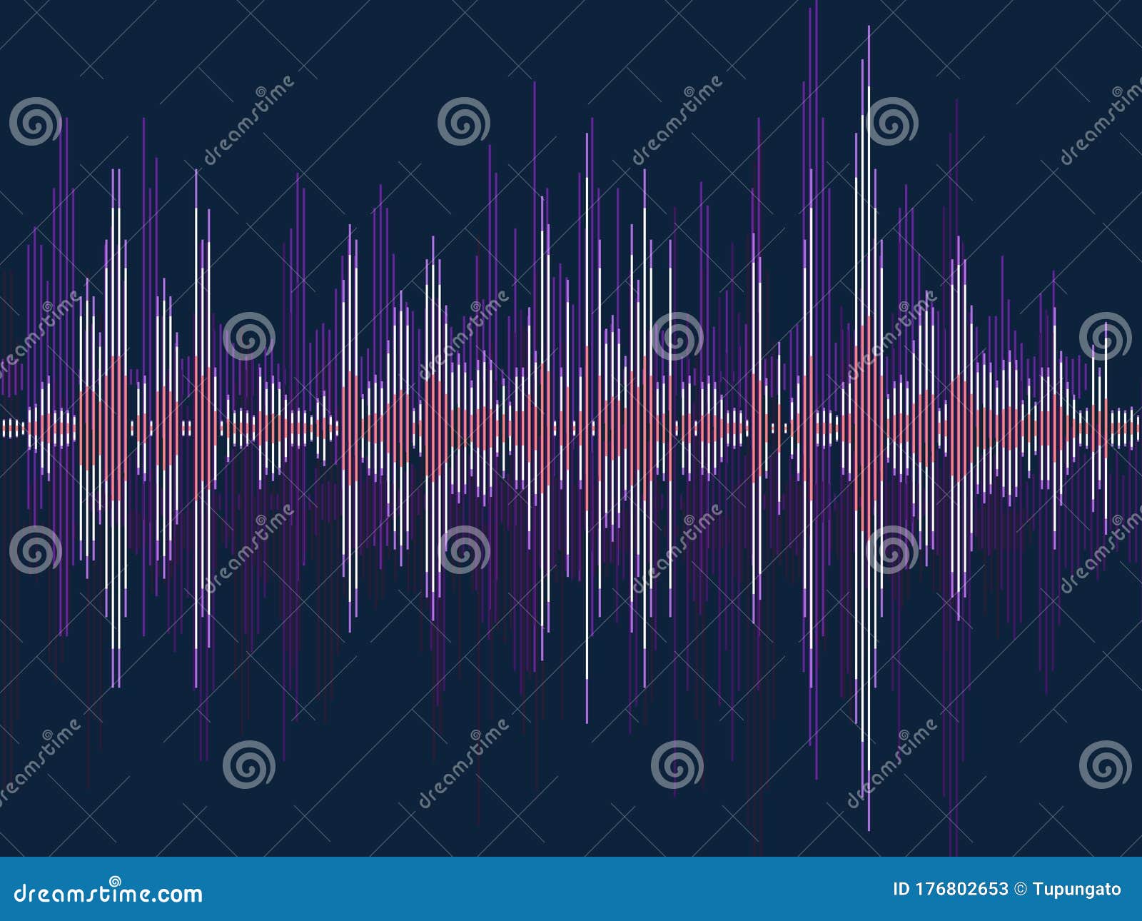 Soundwave graphics vector stock vector. Illustration of tech - 176802653