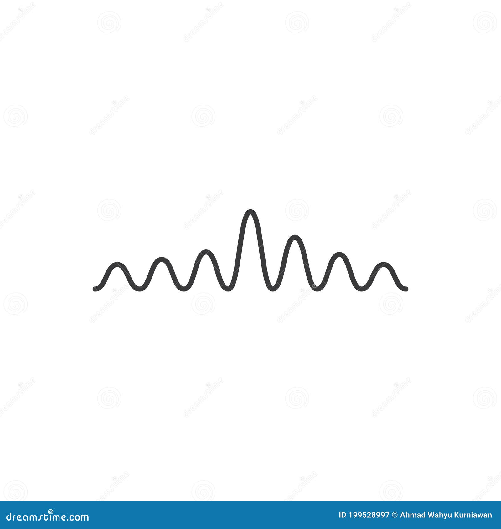 Soundwave icon stock vector. Illustration of background - 199528997