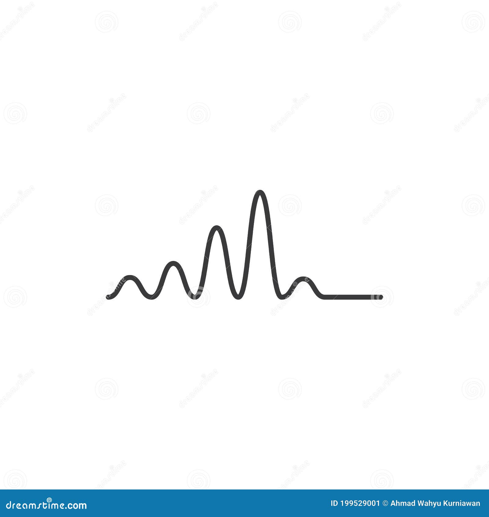 Soundwave icon stock vector. Illustration of digital - 199529001