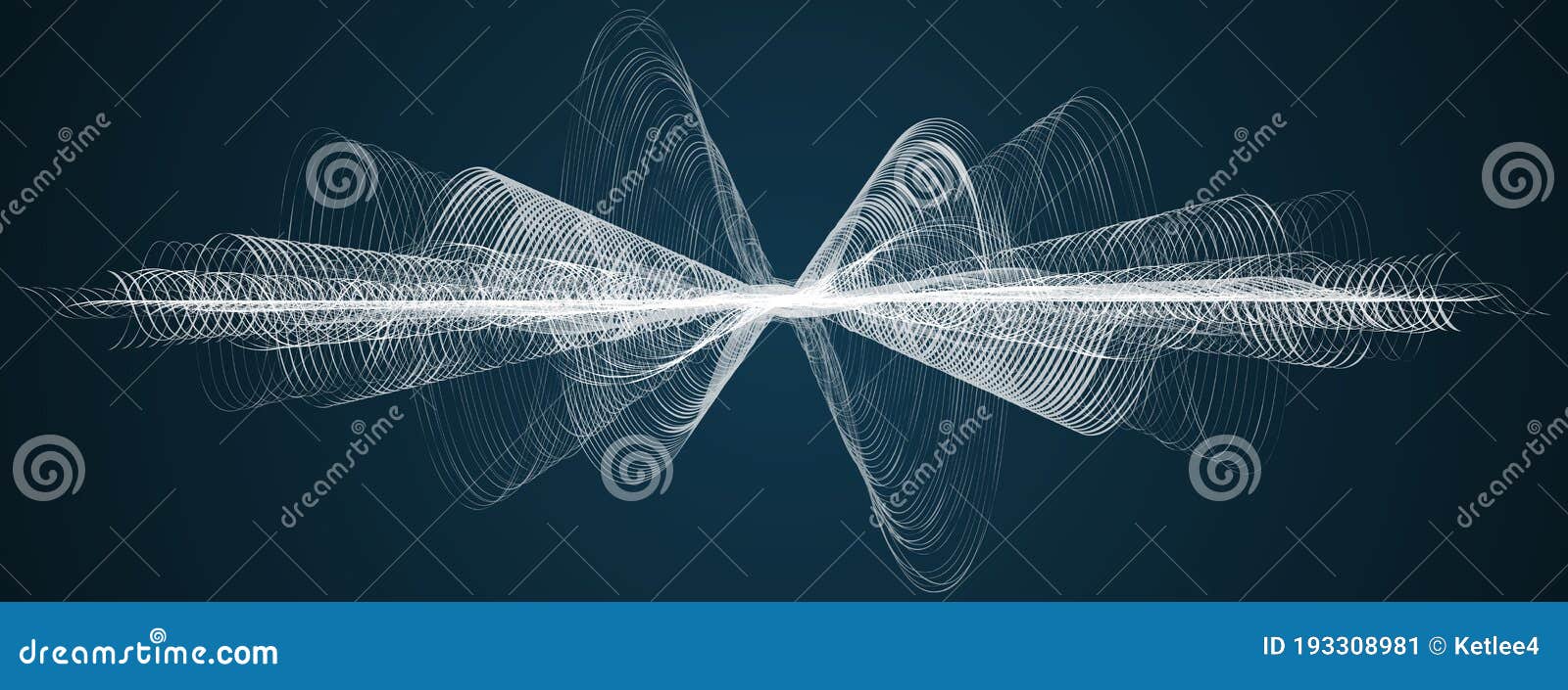 Soundwave Smooth Curved Lines Abstract Design Element Technological ...