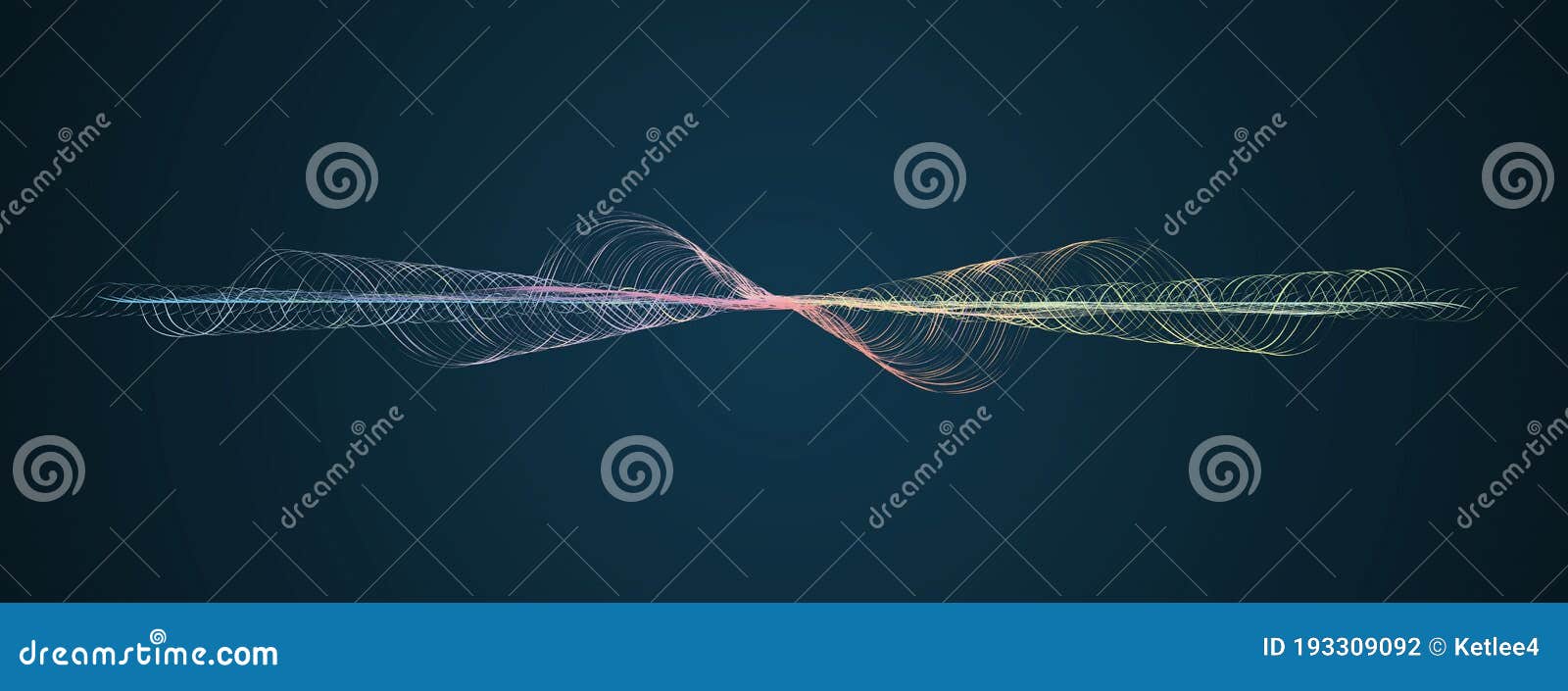 Soundwave Smooth Curved Lines Abstract Design Element Technological ...