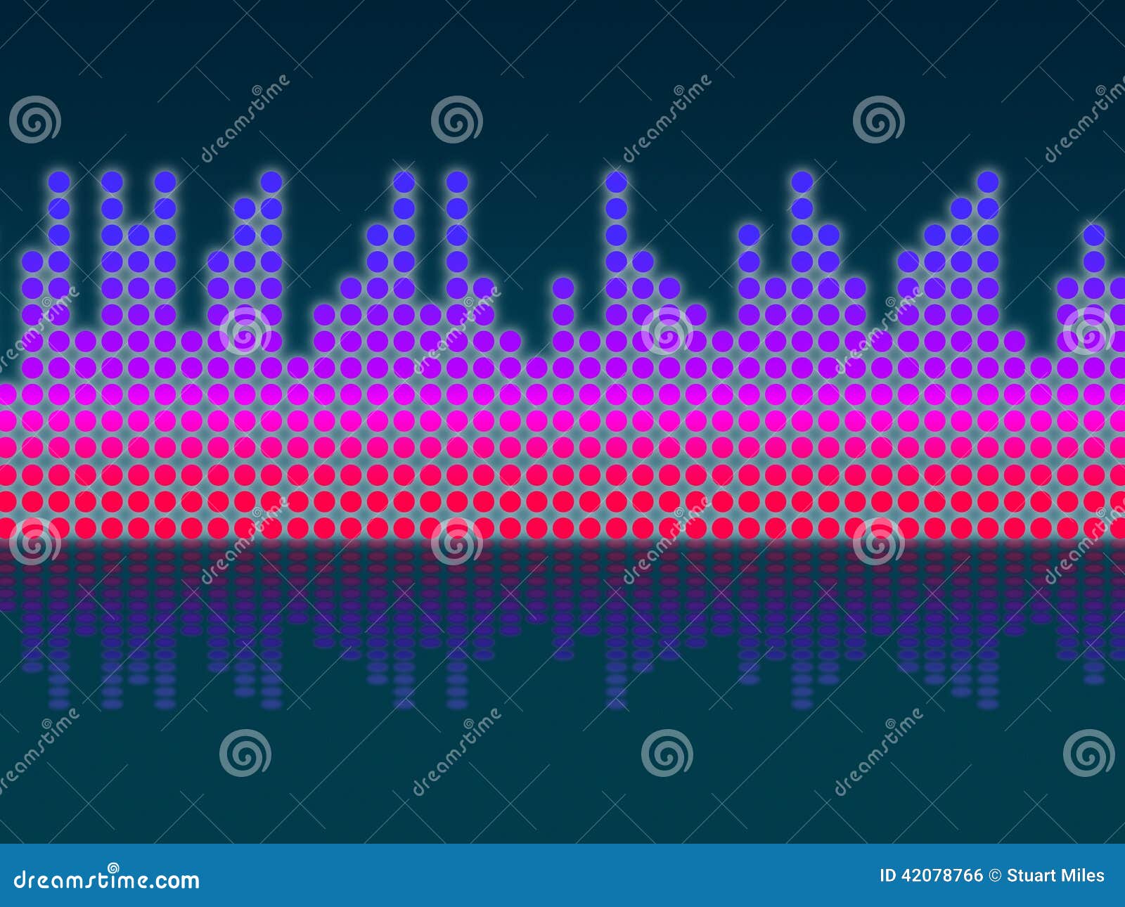 Soundwaves Background Means Making Music and DJing Stock Illustration ...