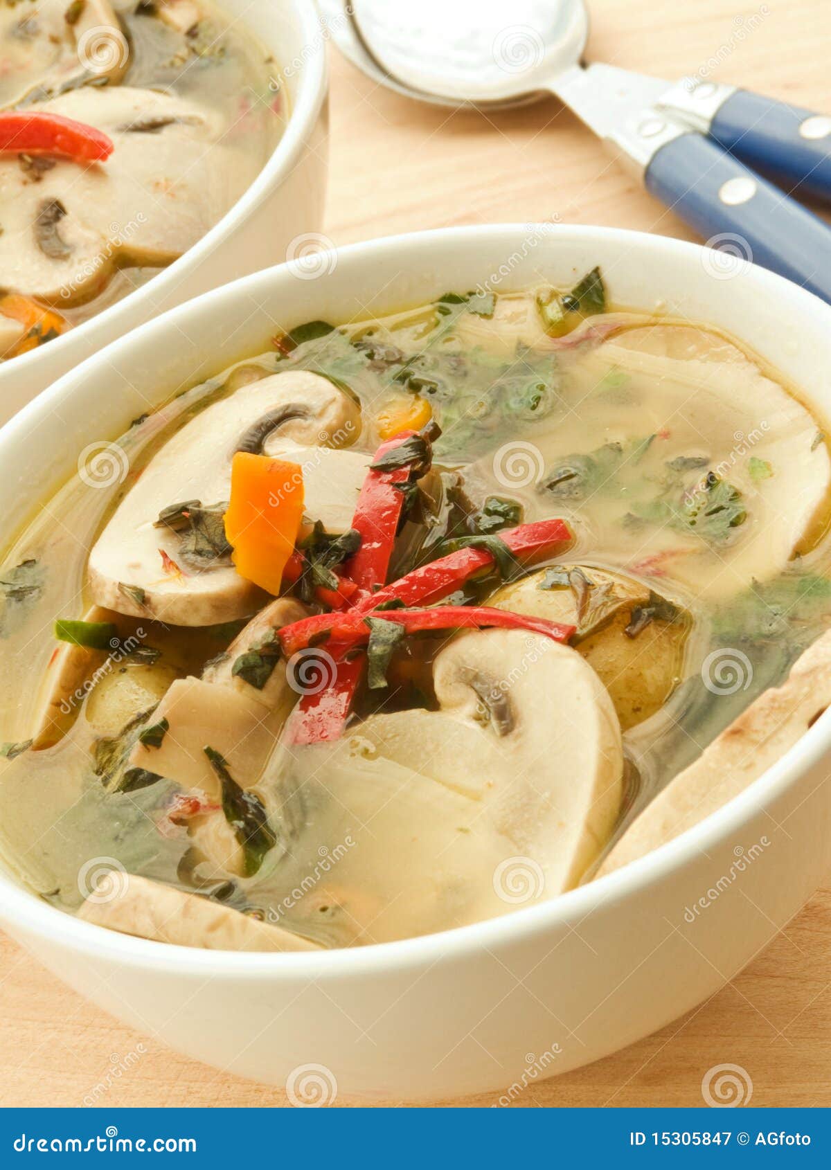 Soup stock image. Image of boiled, basil, lunch, dinner - 15305847