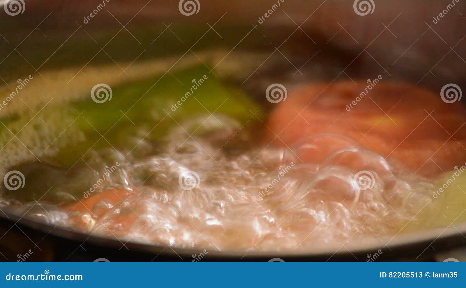 Soup boiling in a pot stock video. Video of delicious - 82205513