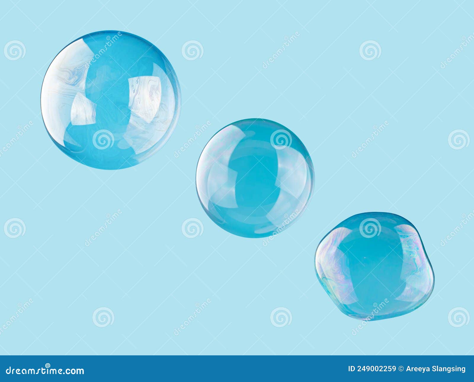 Soup Bubble Isolated on Cyan Background Stock Illustration ...