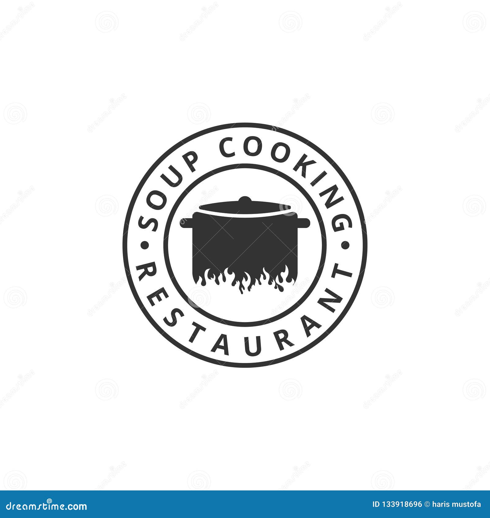 Soup Cooking Logo Design Template Vector Illustration Stock Vector ...