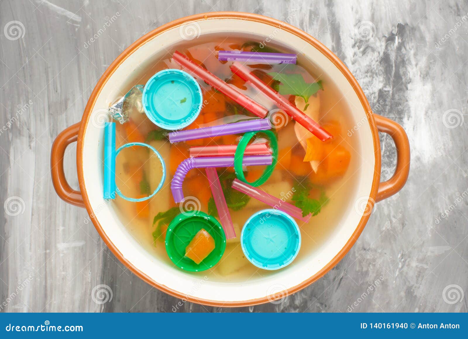 Soup from Garbage, Environmental Pollution, Garbage, Dirt, Plastic ...