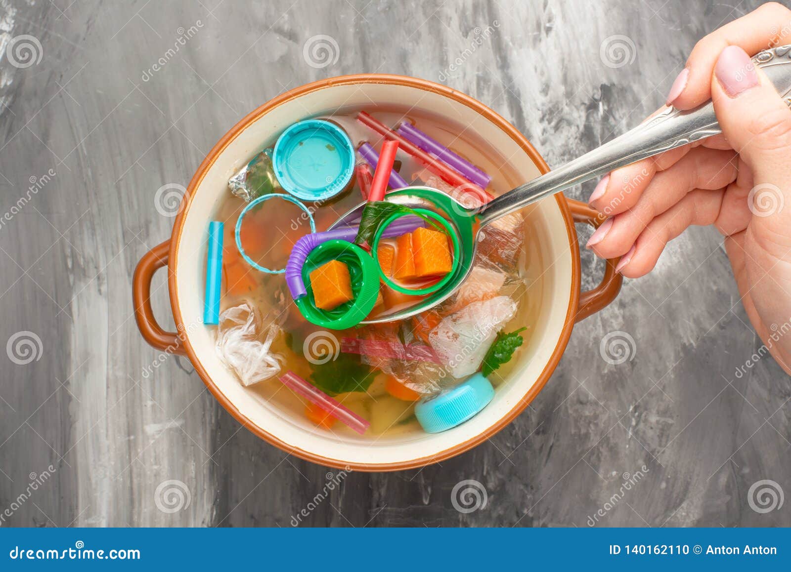 Soup from Garbage, Environmental Pollution, Garbage, Dirt, Plastic ...