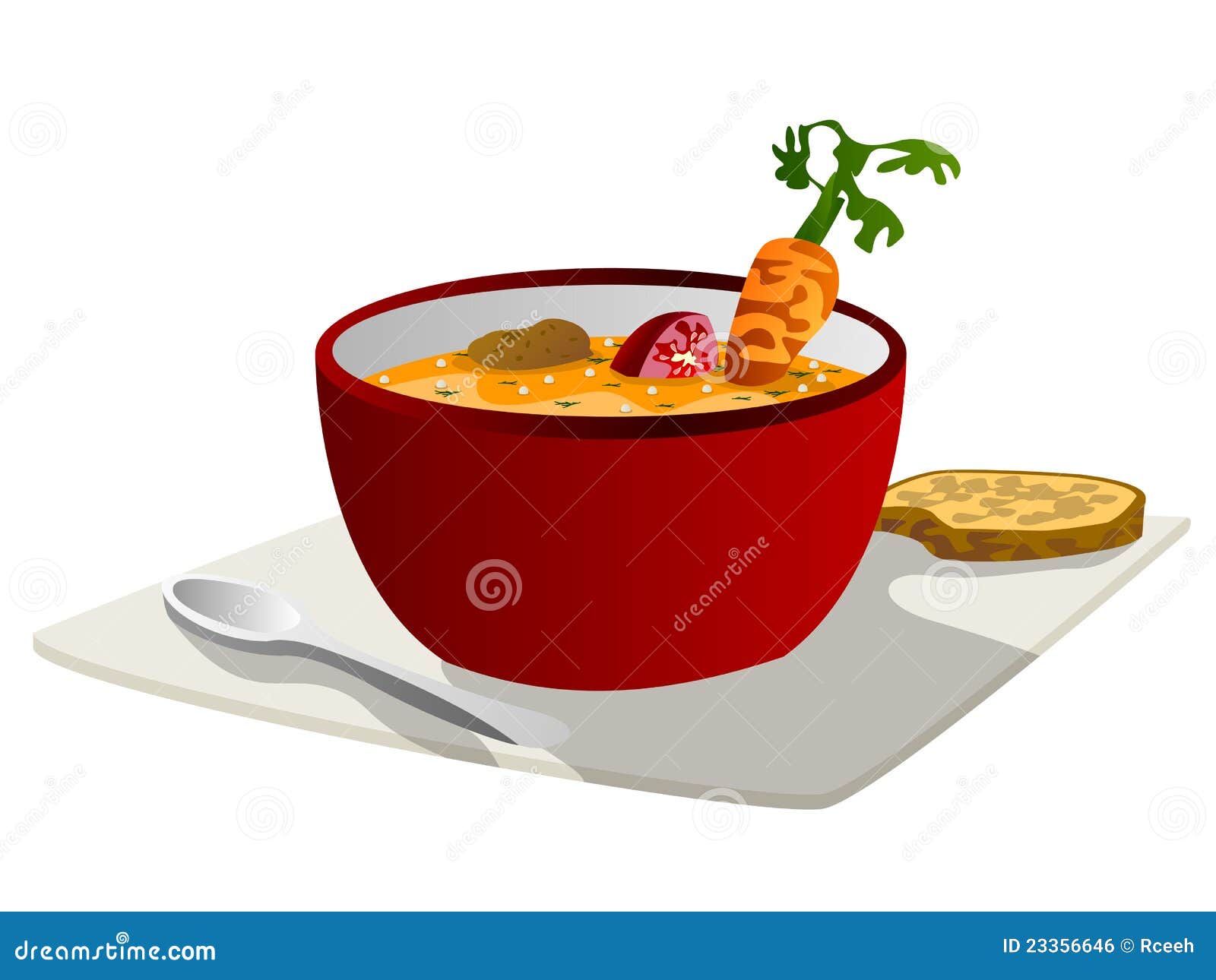 Soup graphic stock vector. Illustration of cuisine, scoop - 23356646