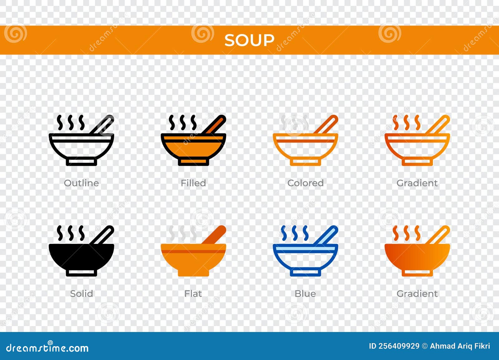 Soup Icon in Different Style. Soup Vector Icons Designed in Outline ...